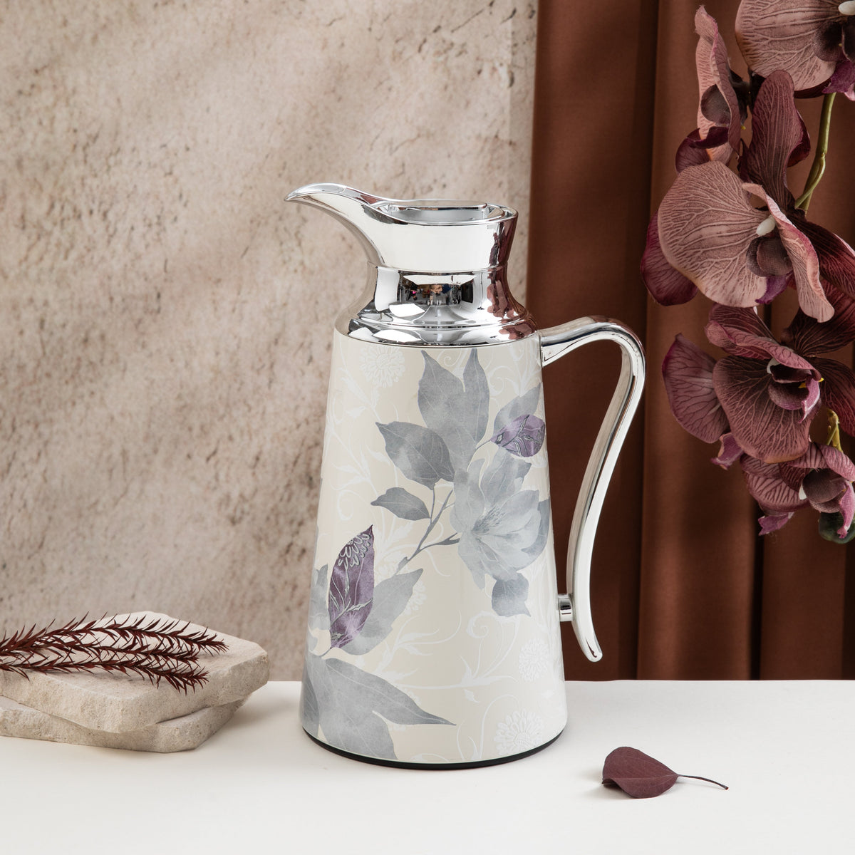 Marisella - Vacuum Flask / Thermos - Grey & Silver – Otantik Home