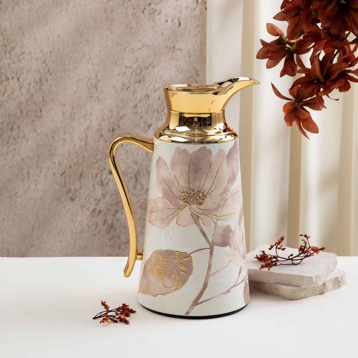 Marisella - Vacuum Flask / Thermos - Red & Gold – Otantik Home