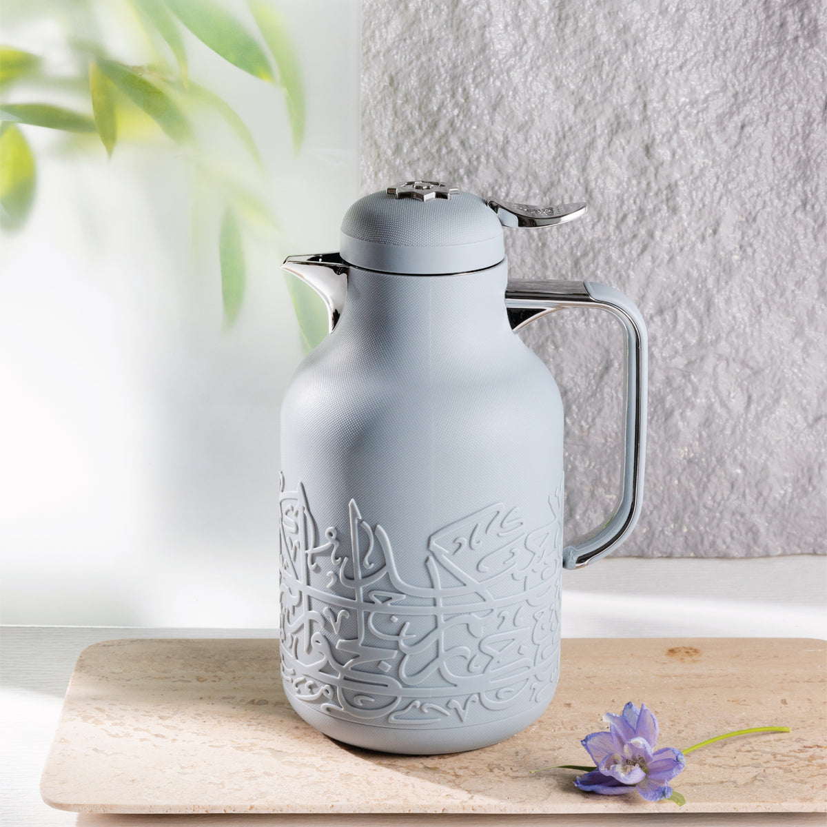 Jiwar - Vacuum Flask / Thermos - Haze Blue & Silver – Otantik Home