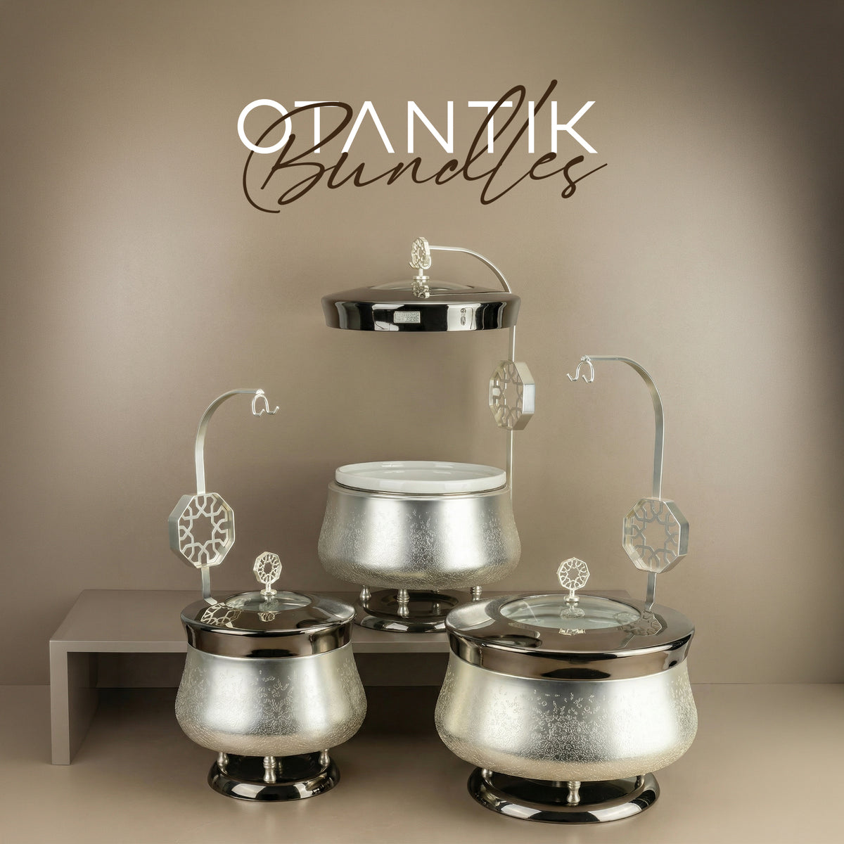 Nourhan Catering Set - Silver – Otantik Home