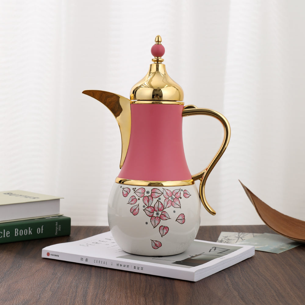 Stylish Lilac - Thermos/Vacuum Flask - Pink & Gold – Otantik Home